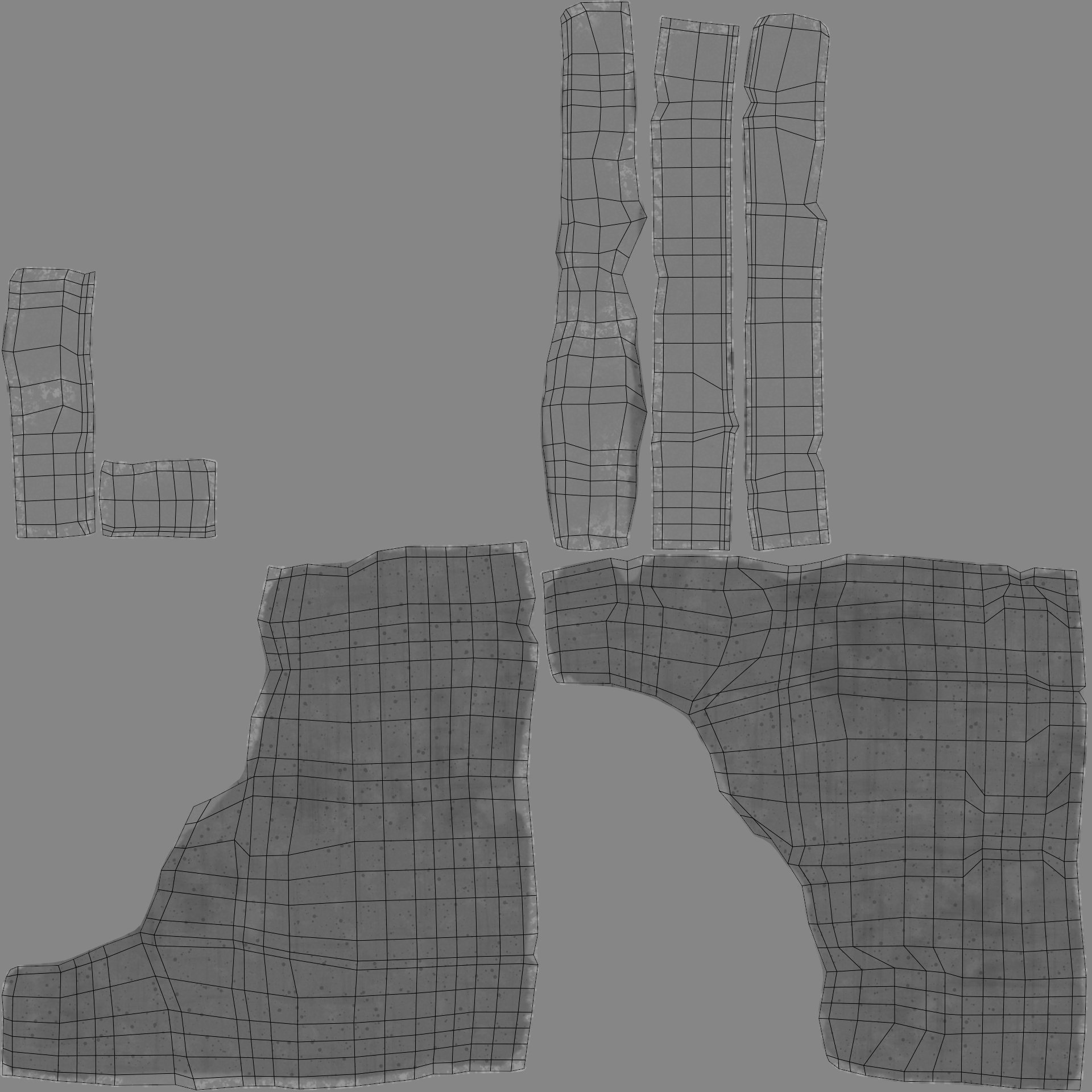 3D model concrete debris set - TurboSquid 1521881