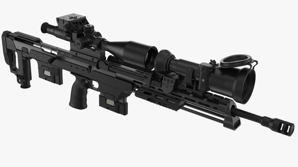 Sniper rifle dsr-50 3D model - TurboSquid 1520874