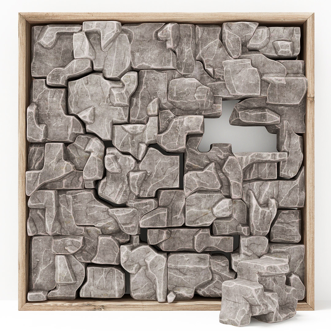 3D model panel rock stone - TurboSquid 1522022