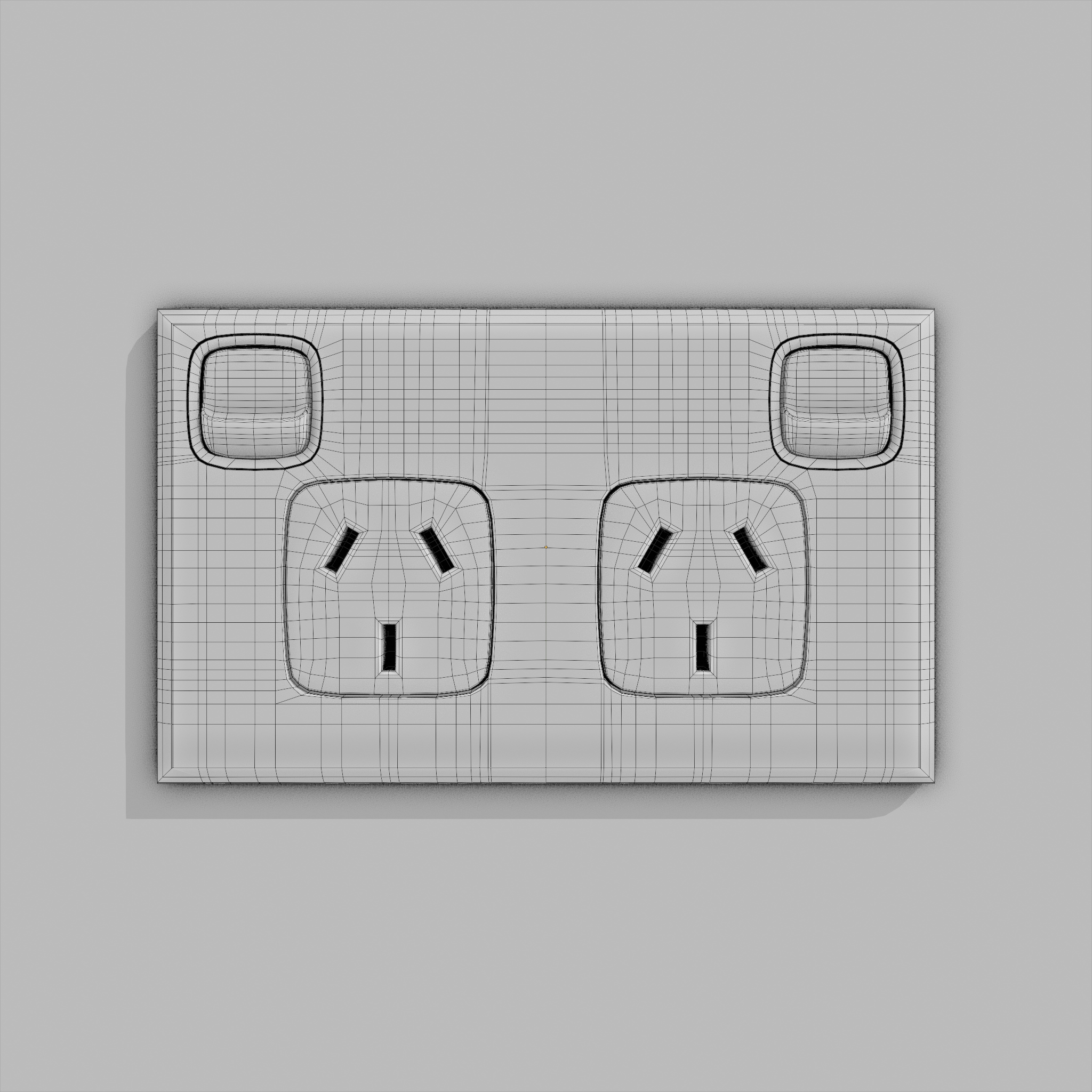 Power outlets 3D - TurboSquid 1522045