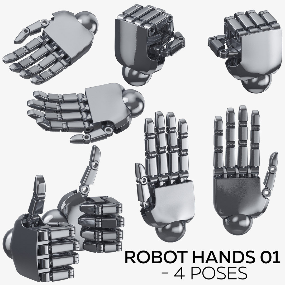Robot hands 01 - 3D model - TurboSquid 1522197
