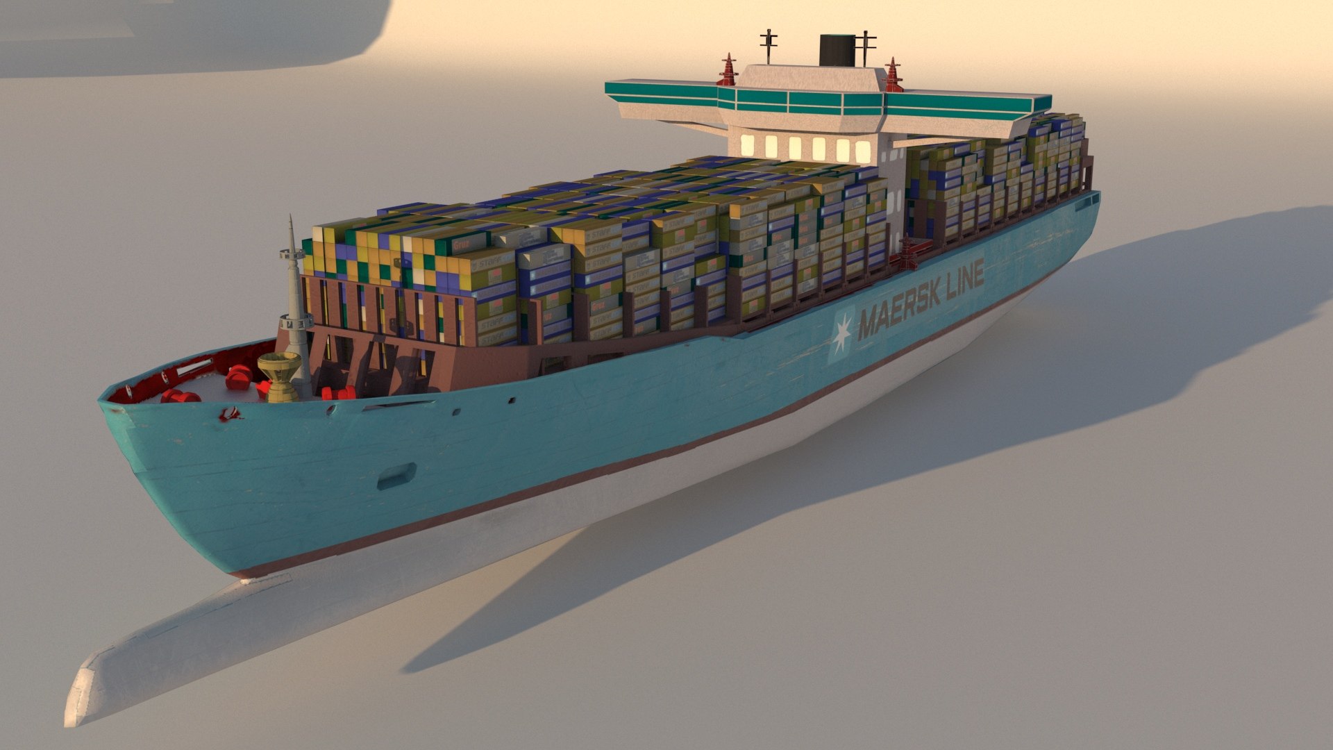 3D container ship emma maersk model - TurboSquid 1522286