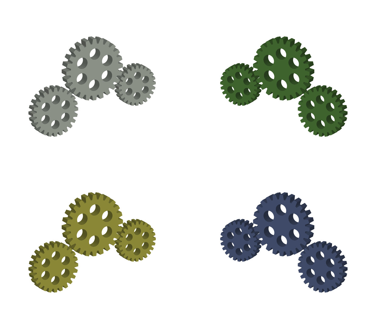 Shapes Encapsulated Postscript isometric gear vector