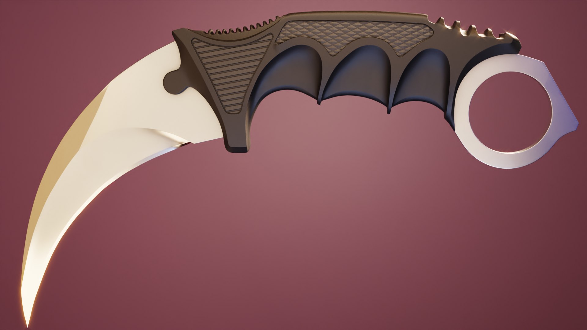 Karambit knife 3D model - TurboSquid 1522371