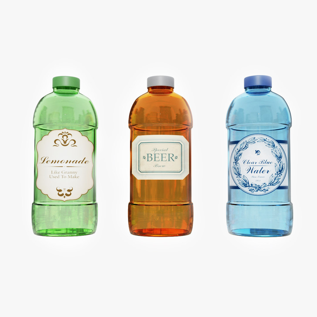 3D generic plastic bottles model - TurboSquid 1522367