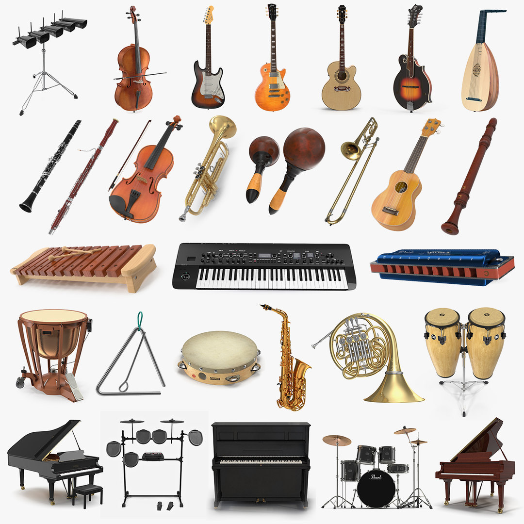 Musical instruments 8 3D - TurboSquid 1522532