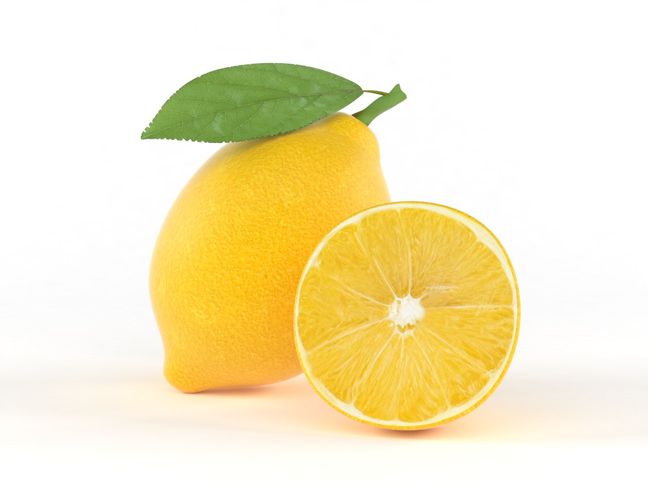 Realistic lemon fruit 3D model - TurboSquid 1522545
