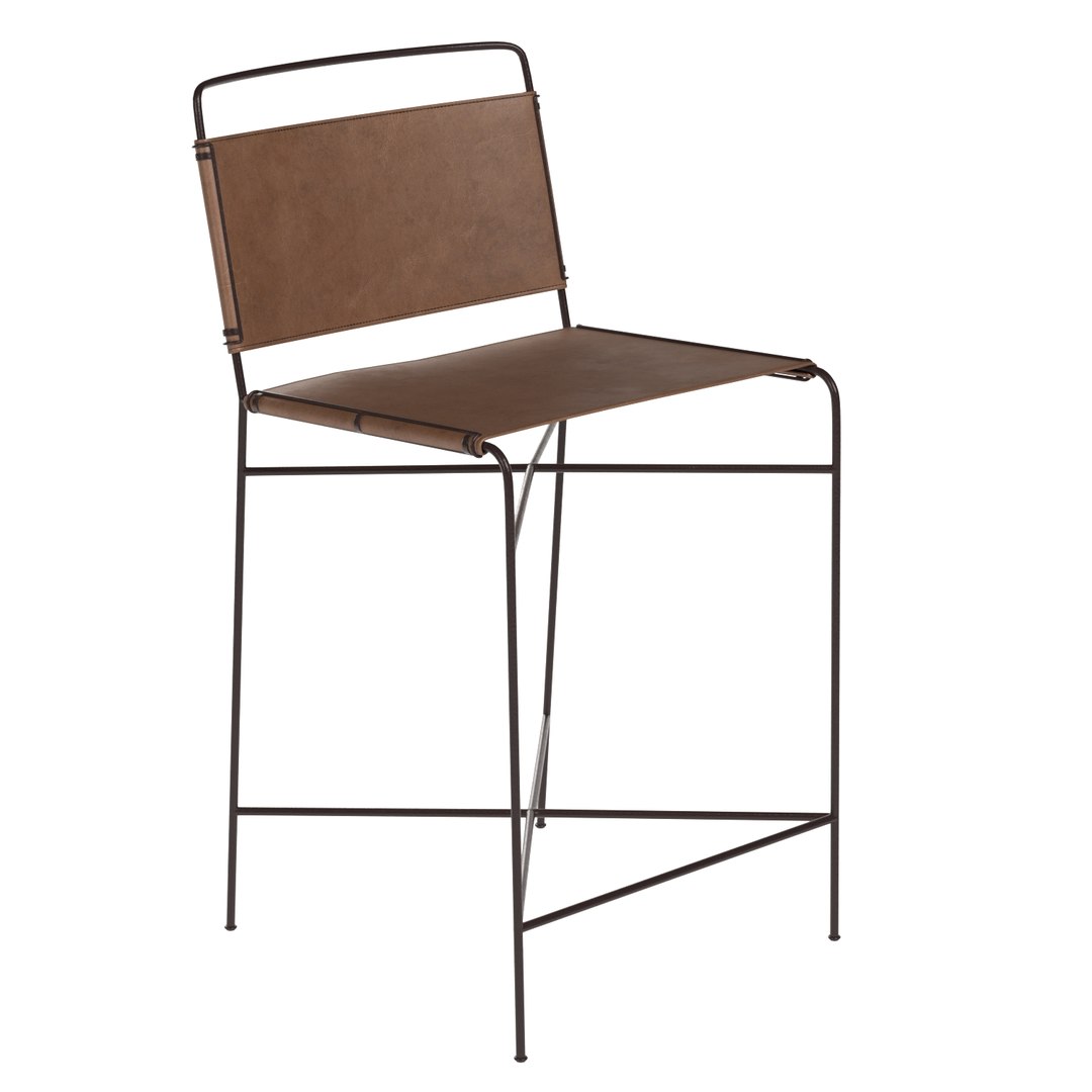 Wharton counter bar stool 3D model - TurboSquid 1522651