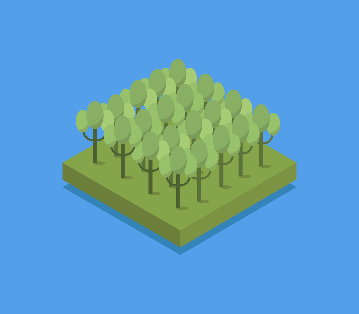 Shapes Encapsulated Postscript isometric tree vector