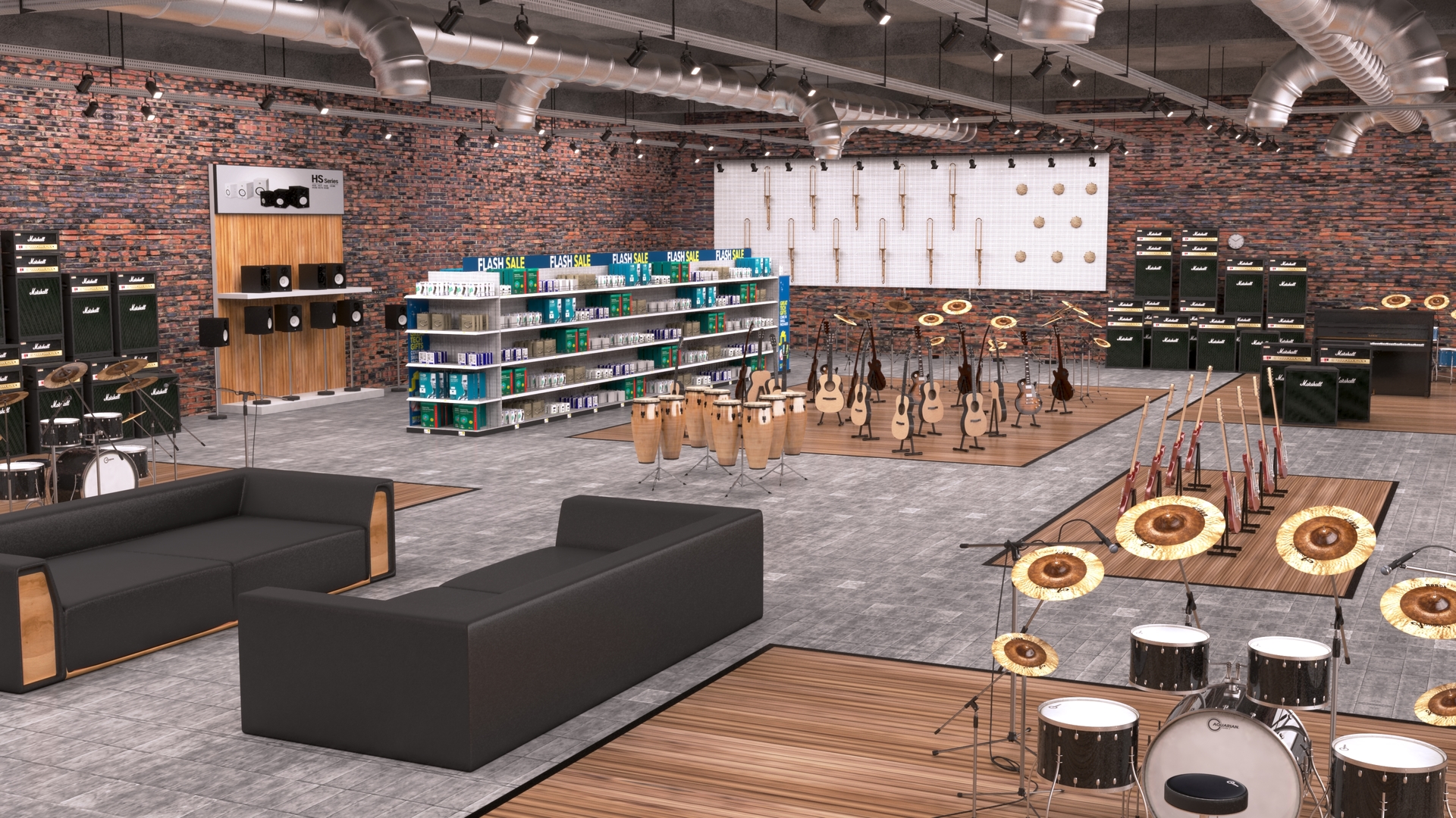 Store music 3D model - TurboSquid 1522936