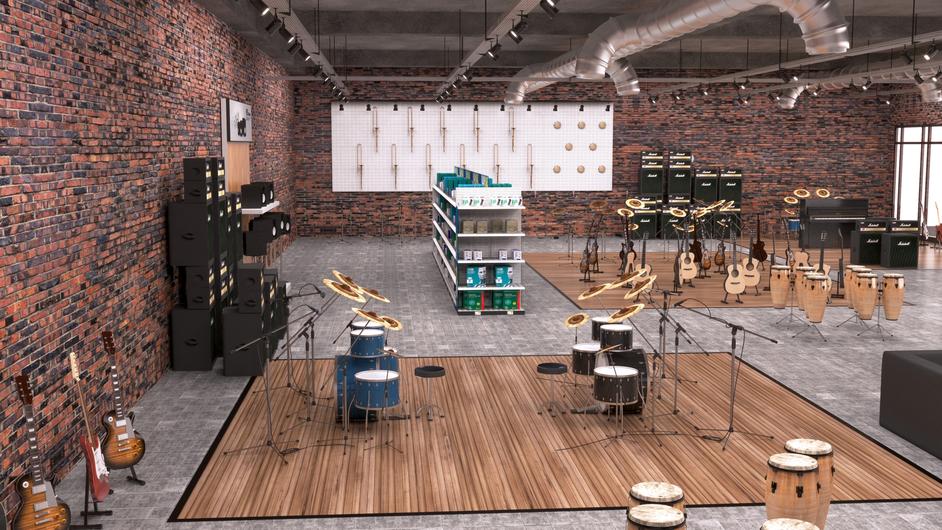 Store music 3D model - TurboSquid 1522936