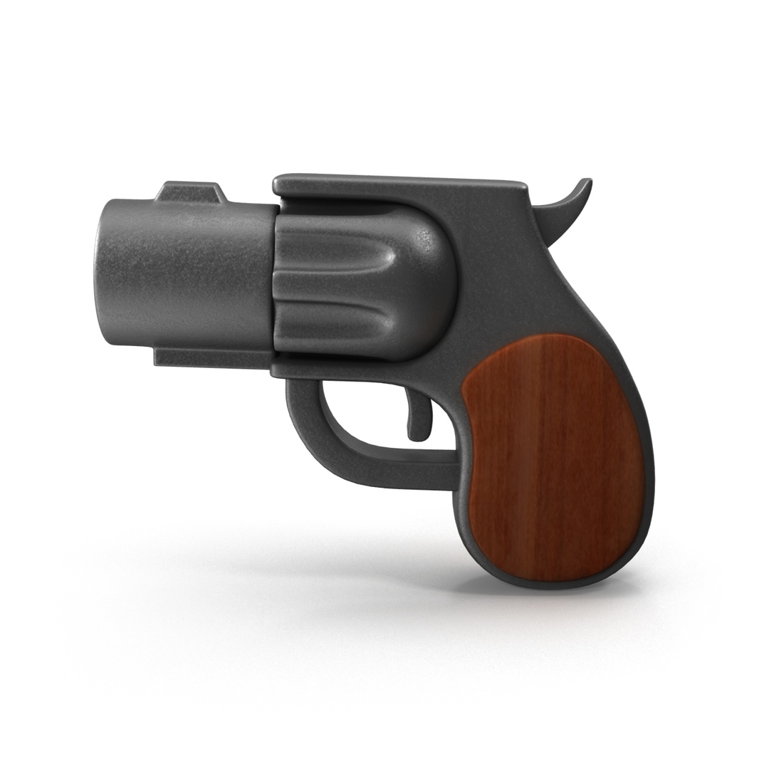 Cartoon revolver 3D model - TurboSquid 1522978