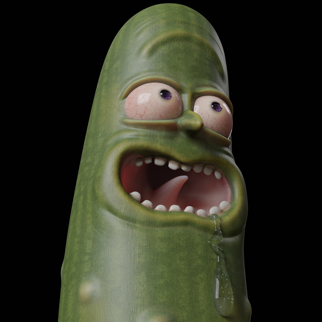 3D pickle rick print model - TurboSquid 1505407