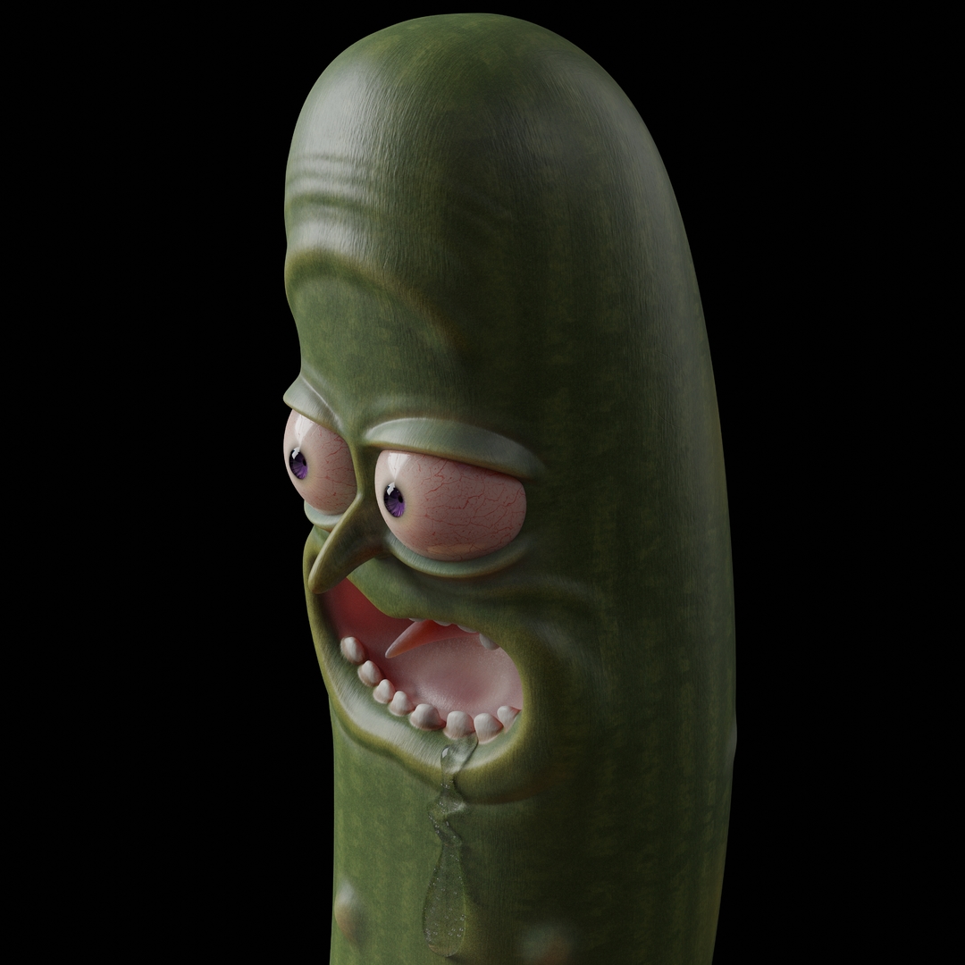 3D pickle rick print model - TurboSquid 1505407