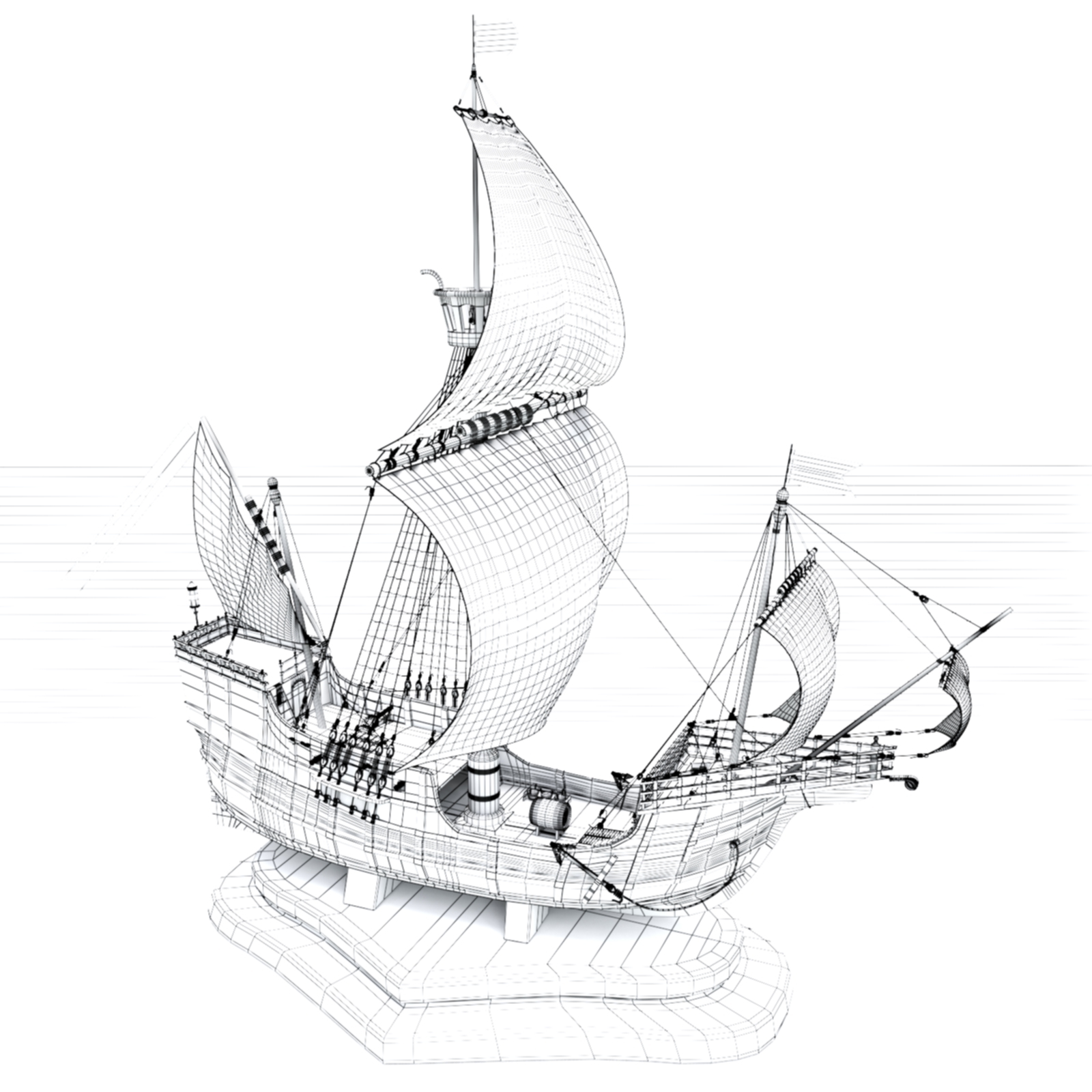 Santa maria ships model - TurboSquid 1523018