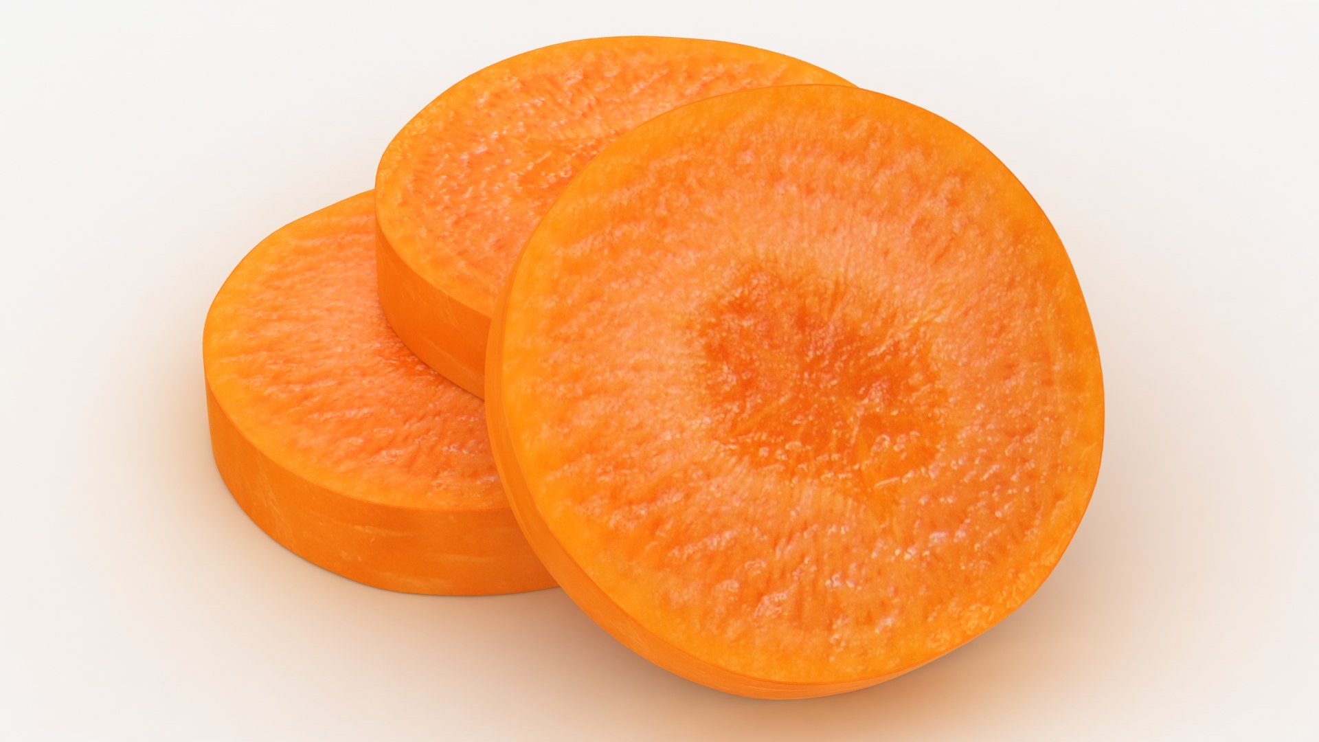 Realistic carrot slices 3D model - TurboSquid 1523093