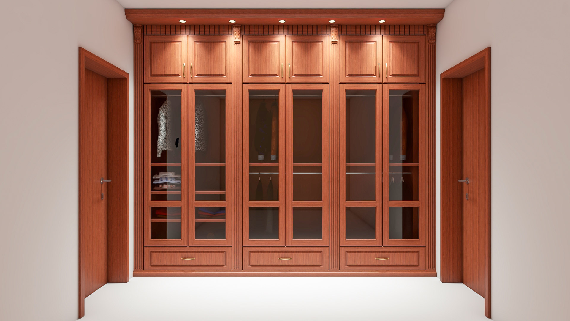 Sketchup wardrobe classic design model - TurboSquid 1523100