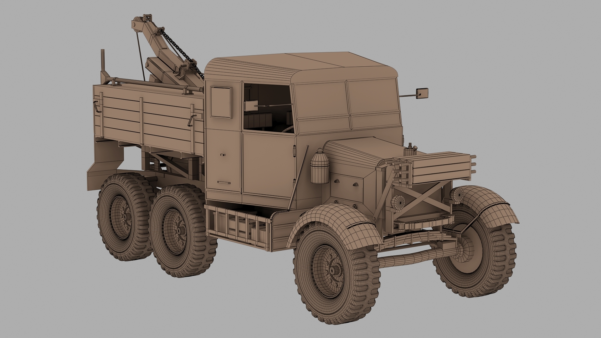 Ww2 scammell pioneer recovery 3D model - TurboSquid 1523160