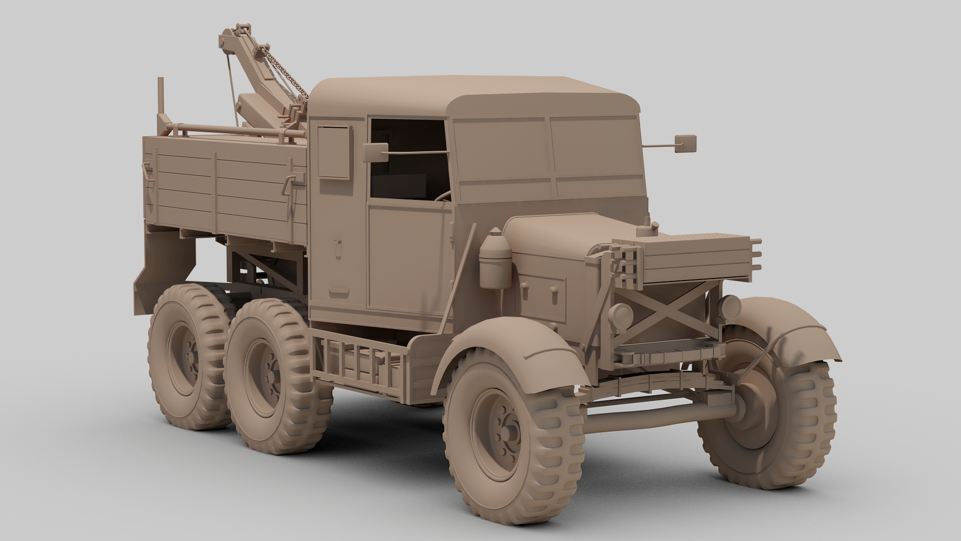 Ww2 scammell pioneer recovery 3D model - TurboSquid 1523160