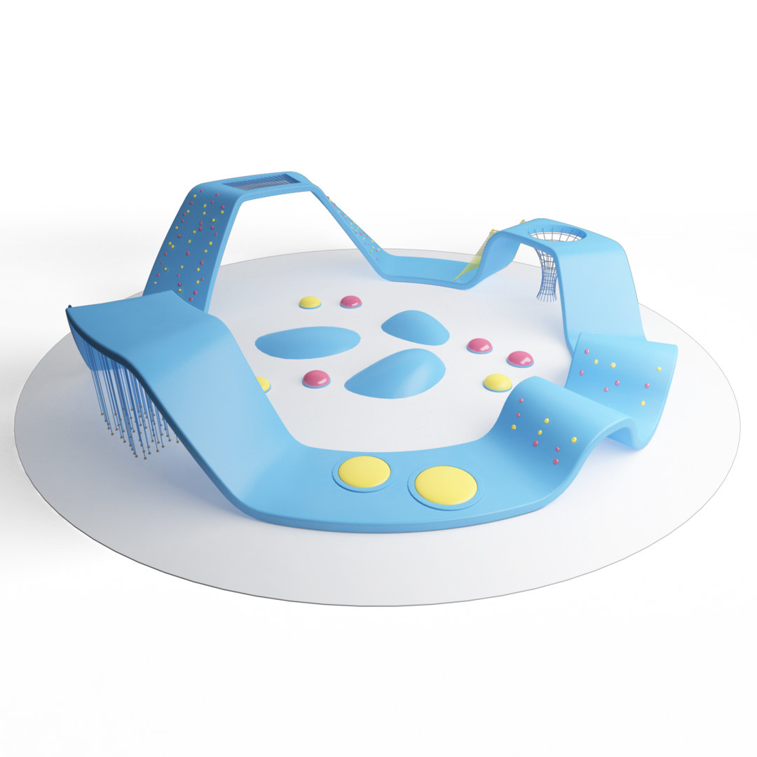 3D playground circular kids - TurboSquid 1523230