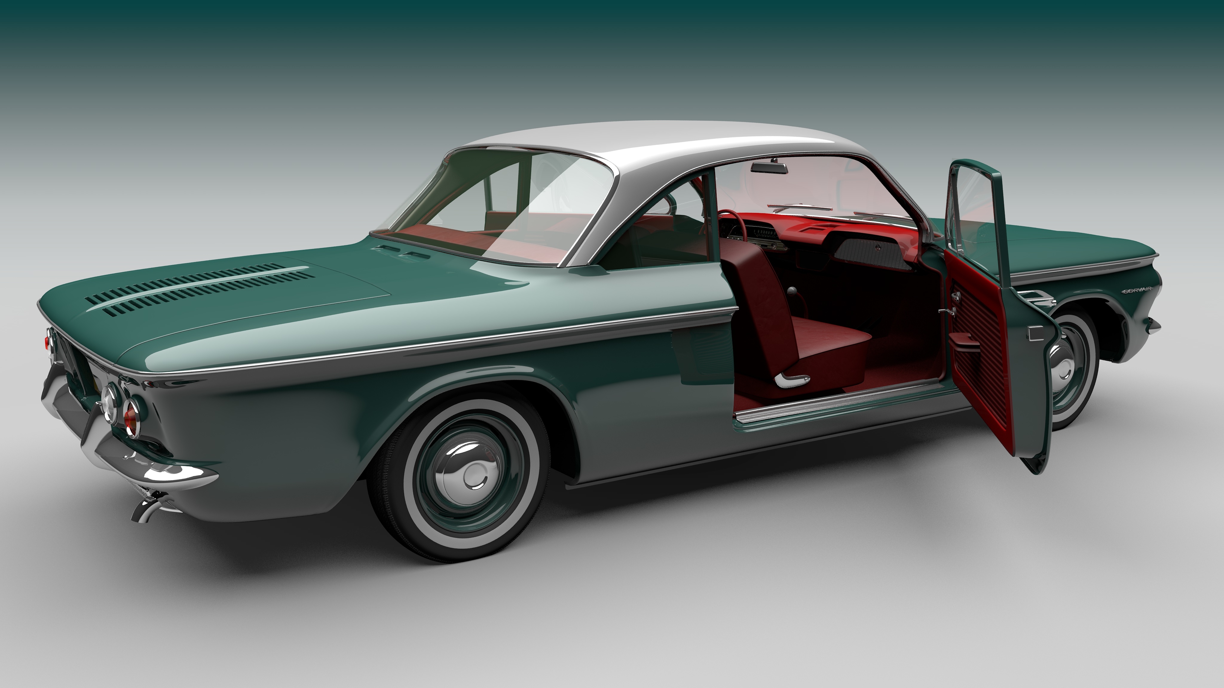 Chevrolet corvair 3D model - TurboSquid 1418381