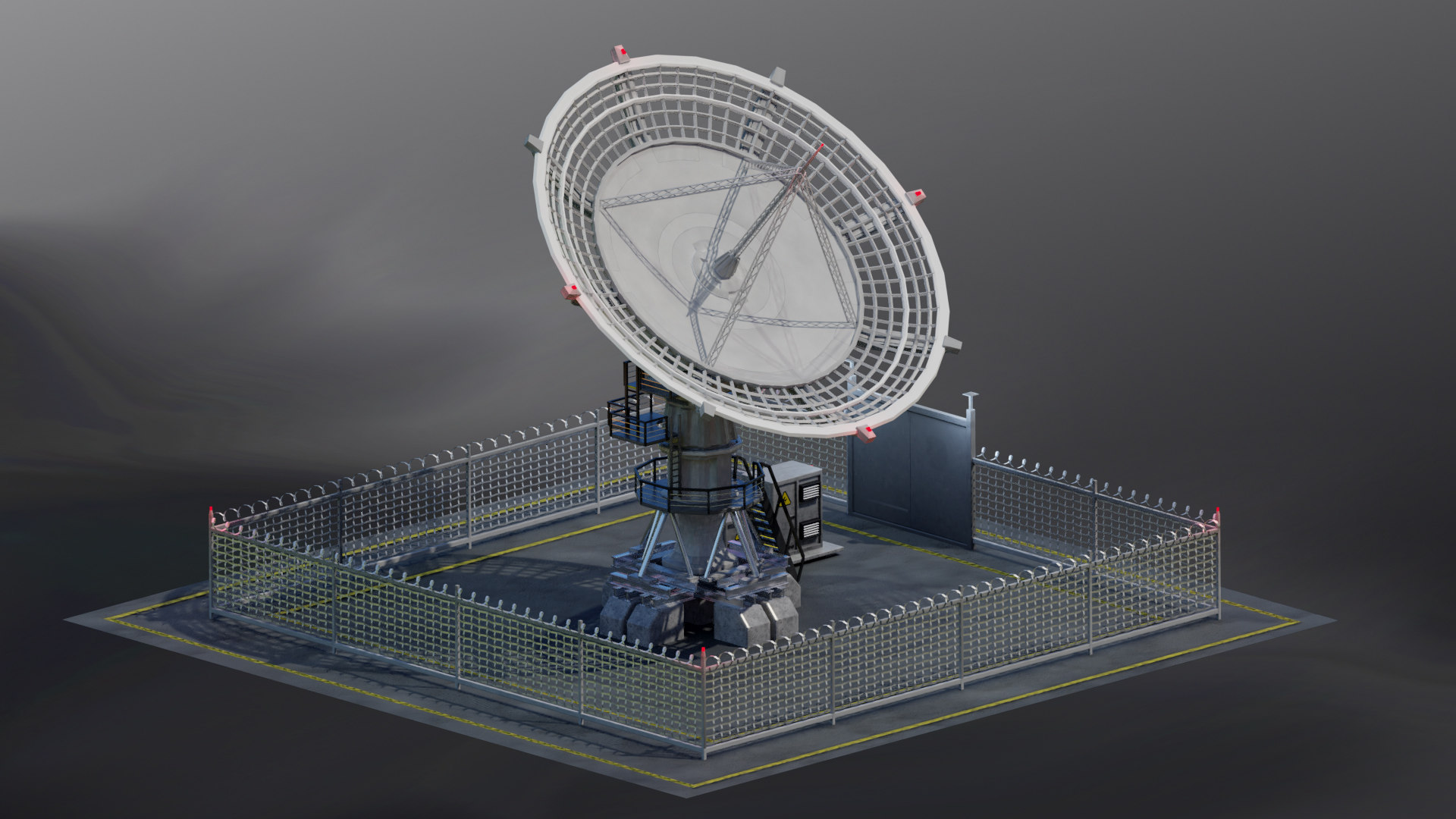 Free radio telescope 3D model - TurboSquid 1523248