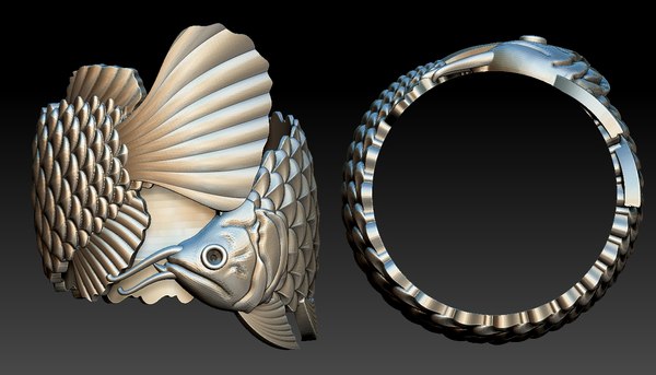 modelo 3d Modelo de impresión 3D de anillo de pescado - TurboSquid 1523382
