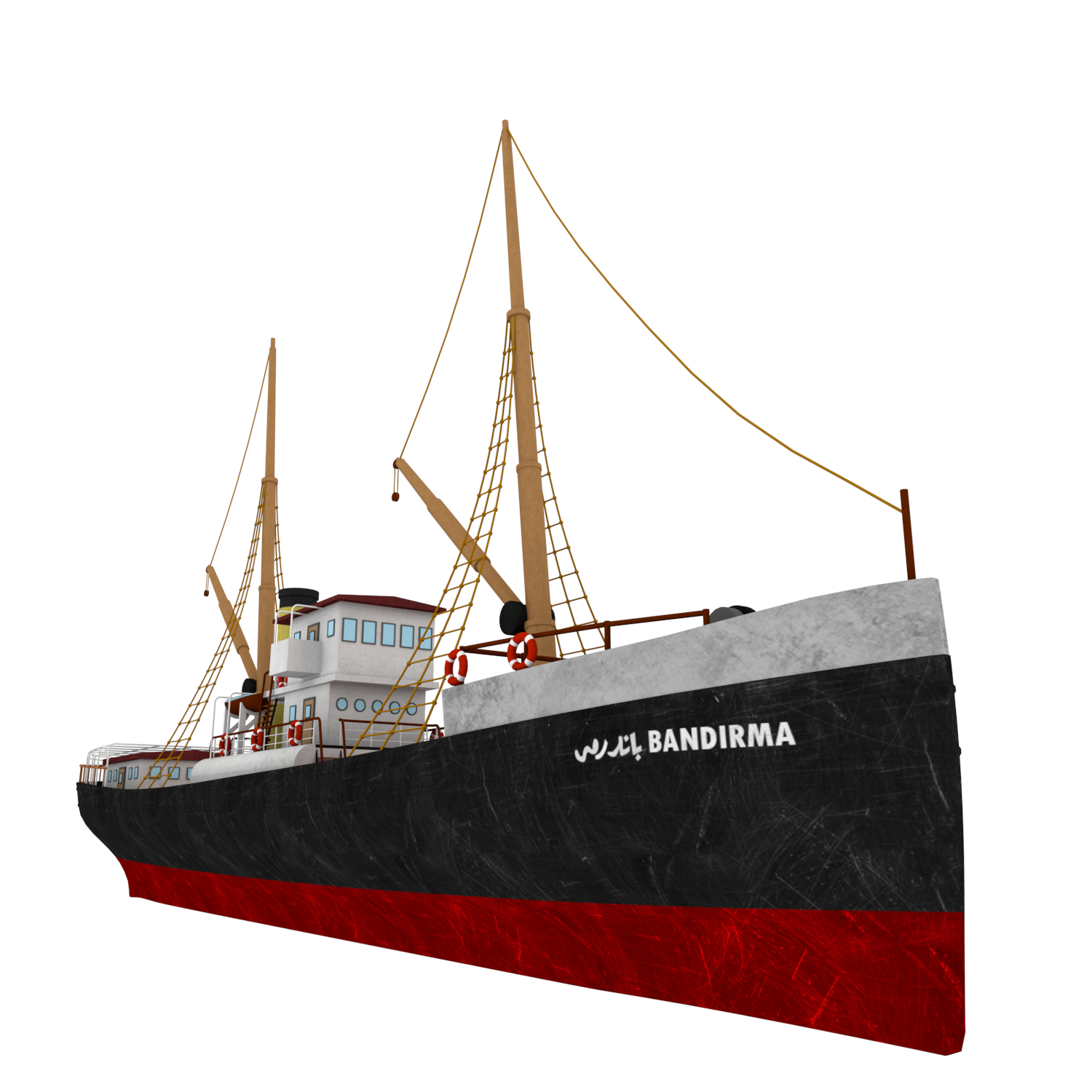 Bandirma ferry ship 3D - TurboSquid 1523486