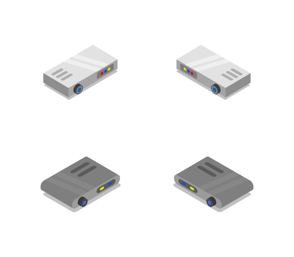 Shapes Encapsulated Postscript projector isometric vector