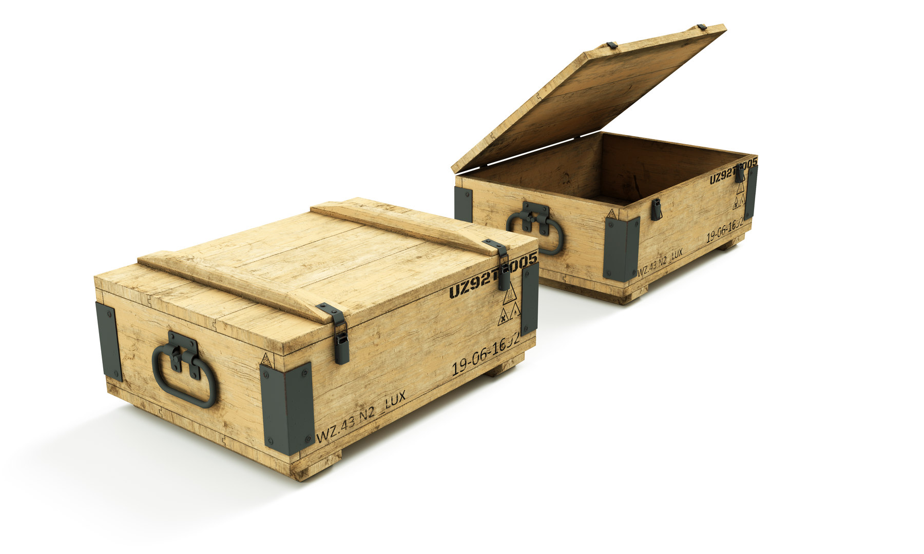 Military weapon box model - TurboSquid 1523722