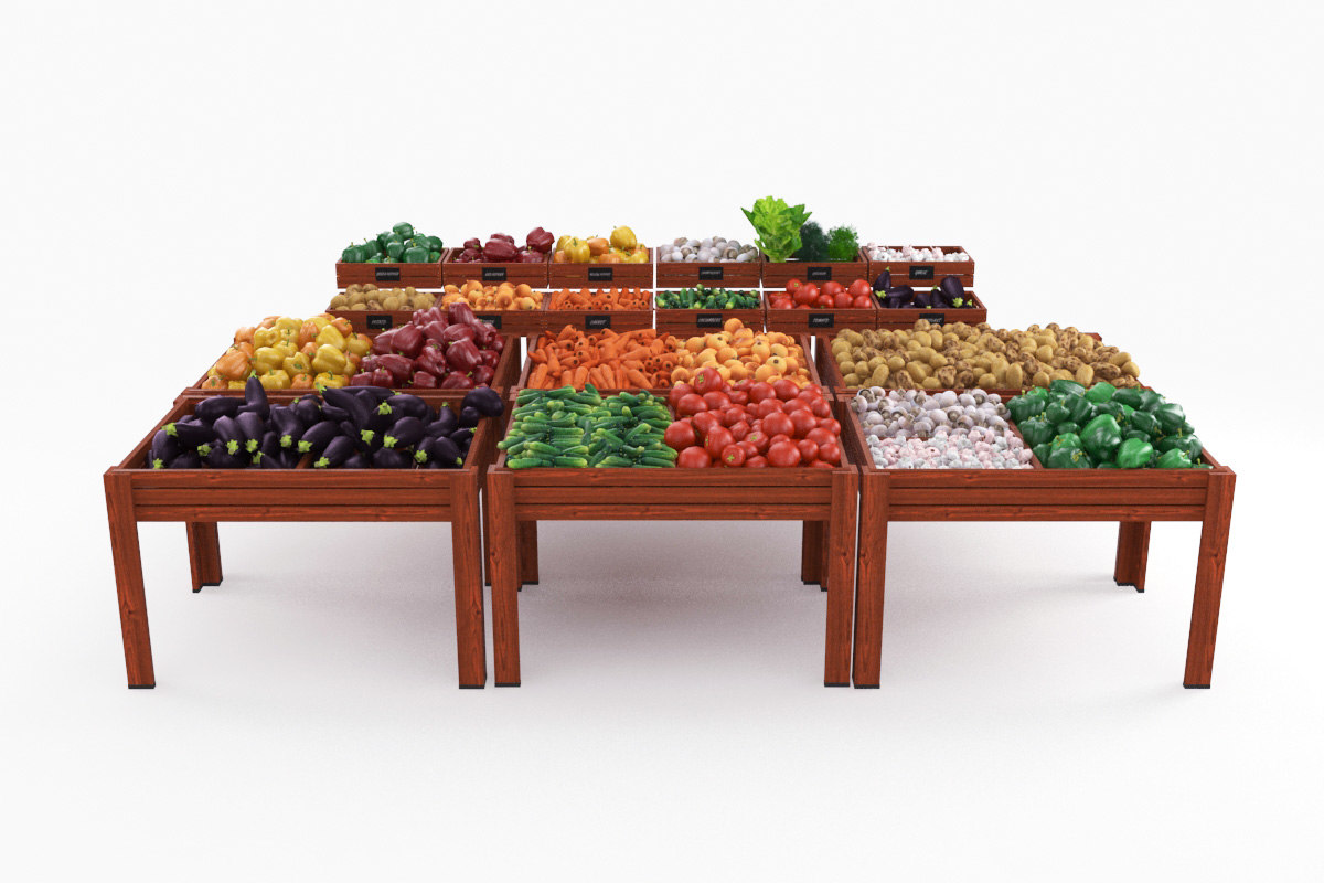 Vegetable counter 3D - TurboSquid 1523748