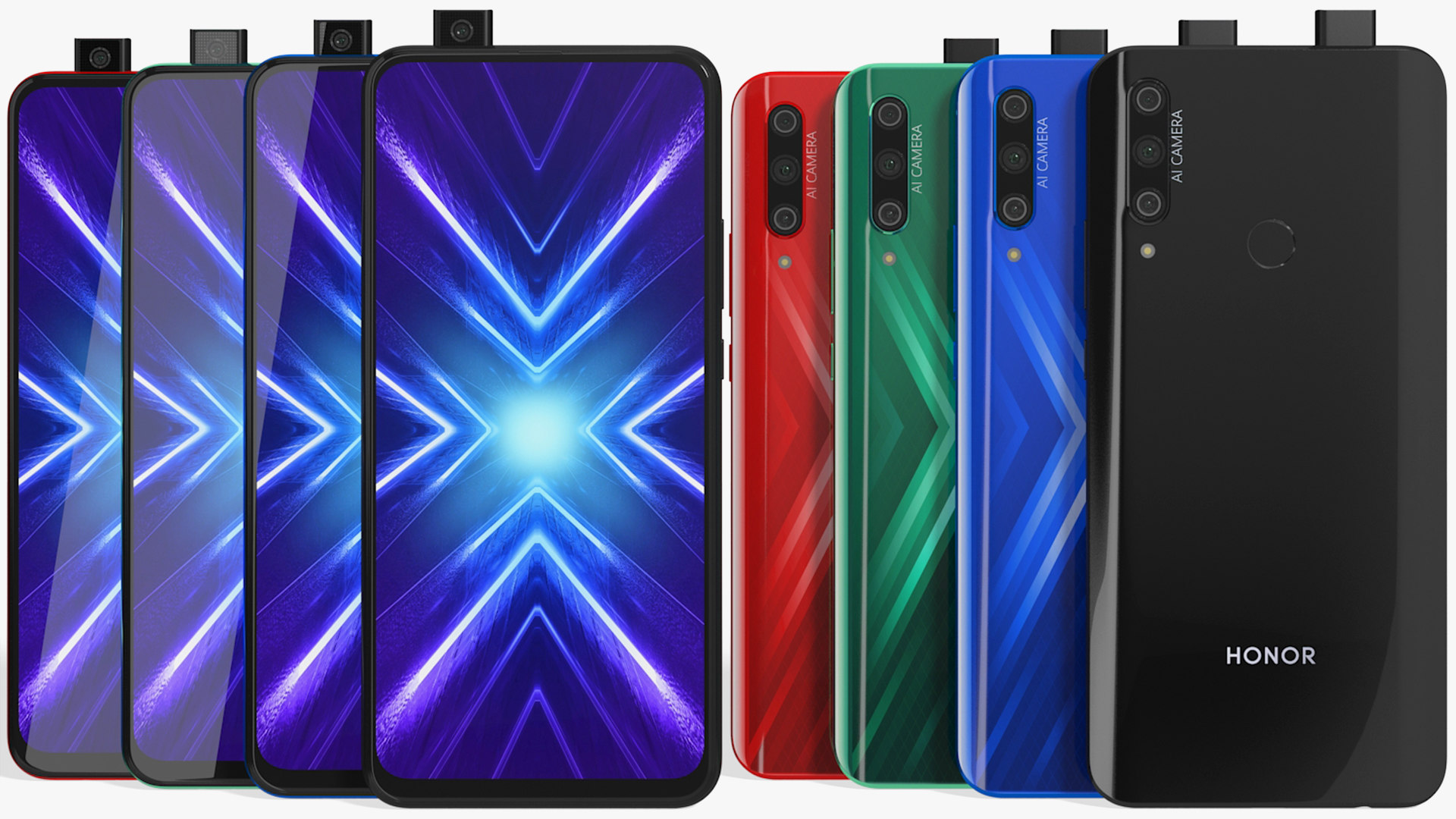 3D realistic honor 9x colors - TurboSquid 1524009