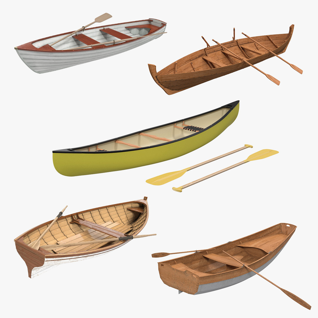 Rowing boats 3 model - TurboSquid 1524549
