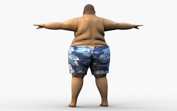 Fat man 3D model - TurboSquid 1523861