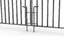 3D wrought iron gate building - TurboSquid 1523952