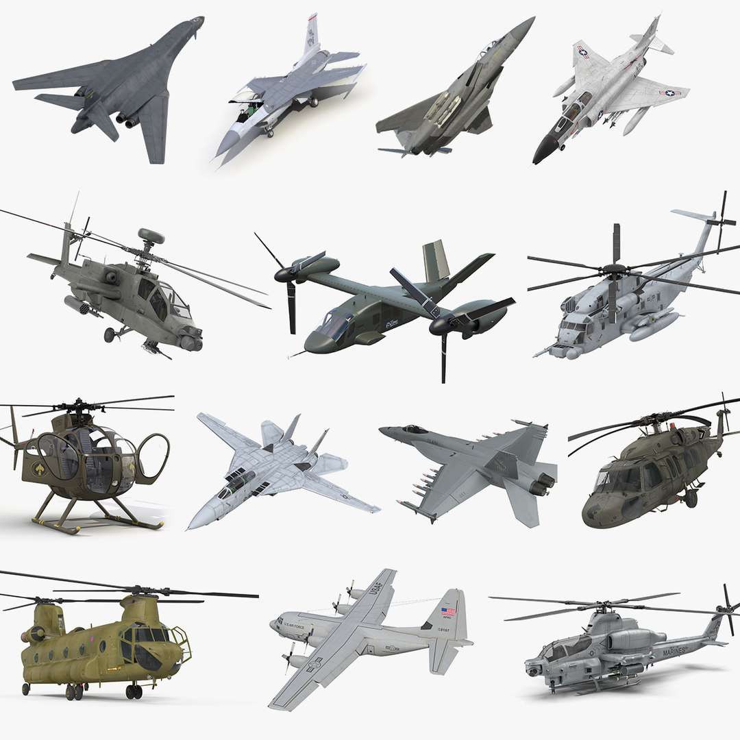 3D rigged military aircrafts 3 - TurboSquid 1524543