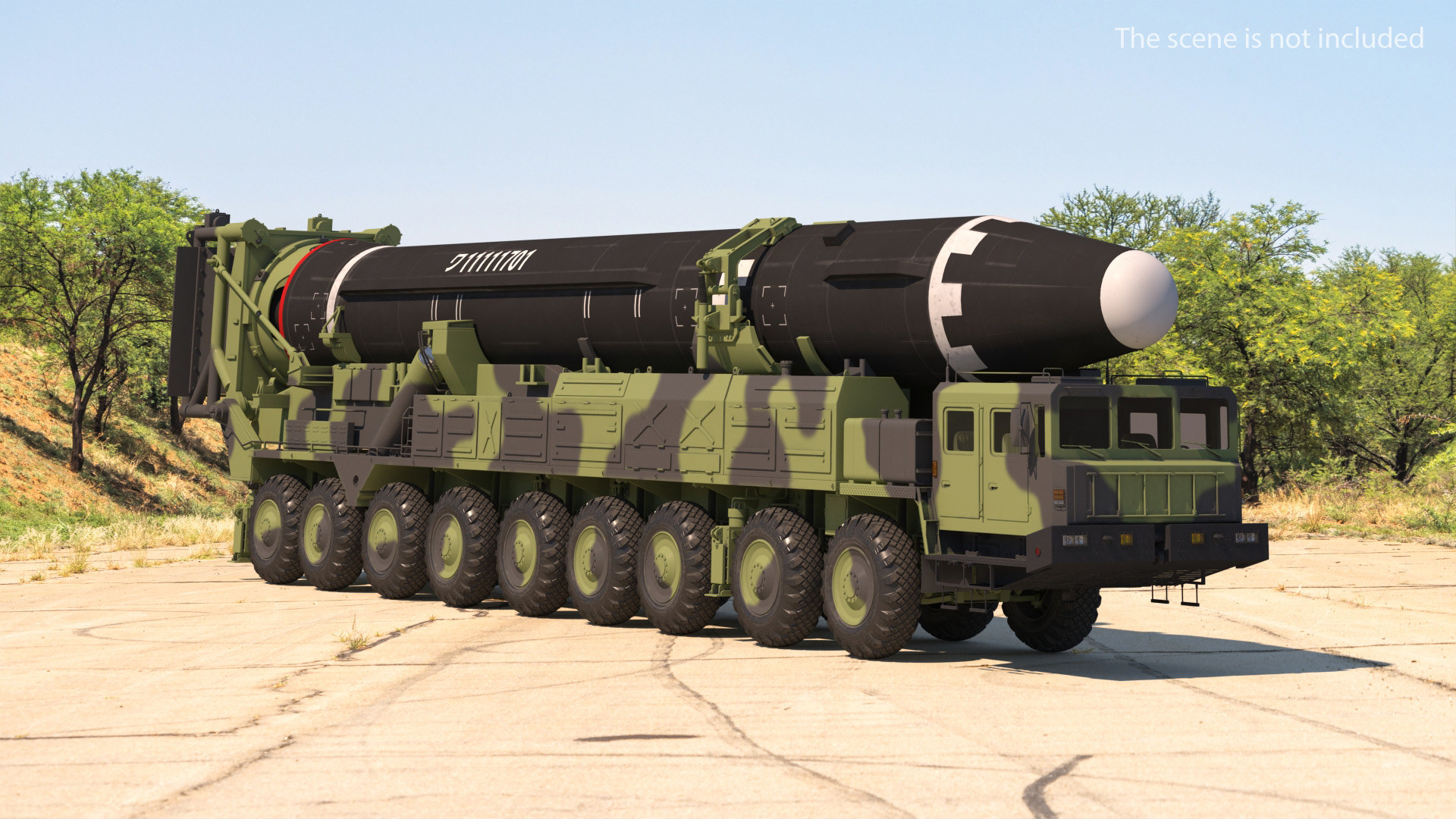 3D hwasong-15 transporter erector vehicle - TurboSquid 1524516