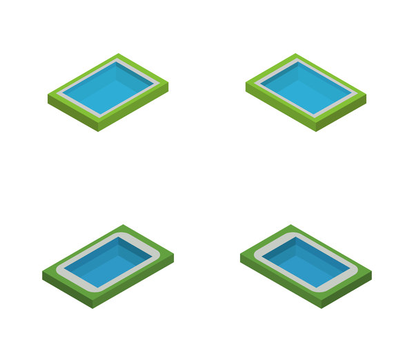 Shapes Encapsulated Postscript isometric pool swimming