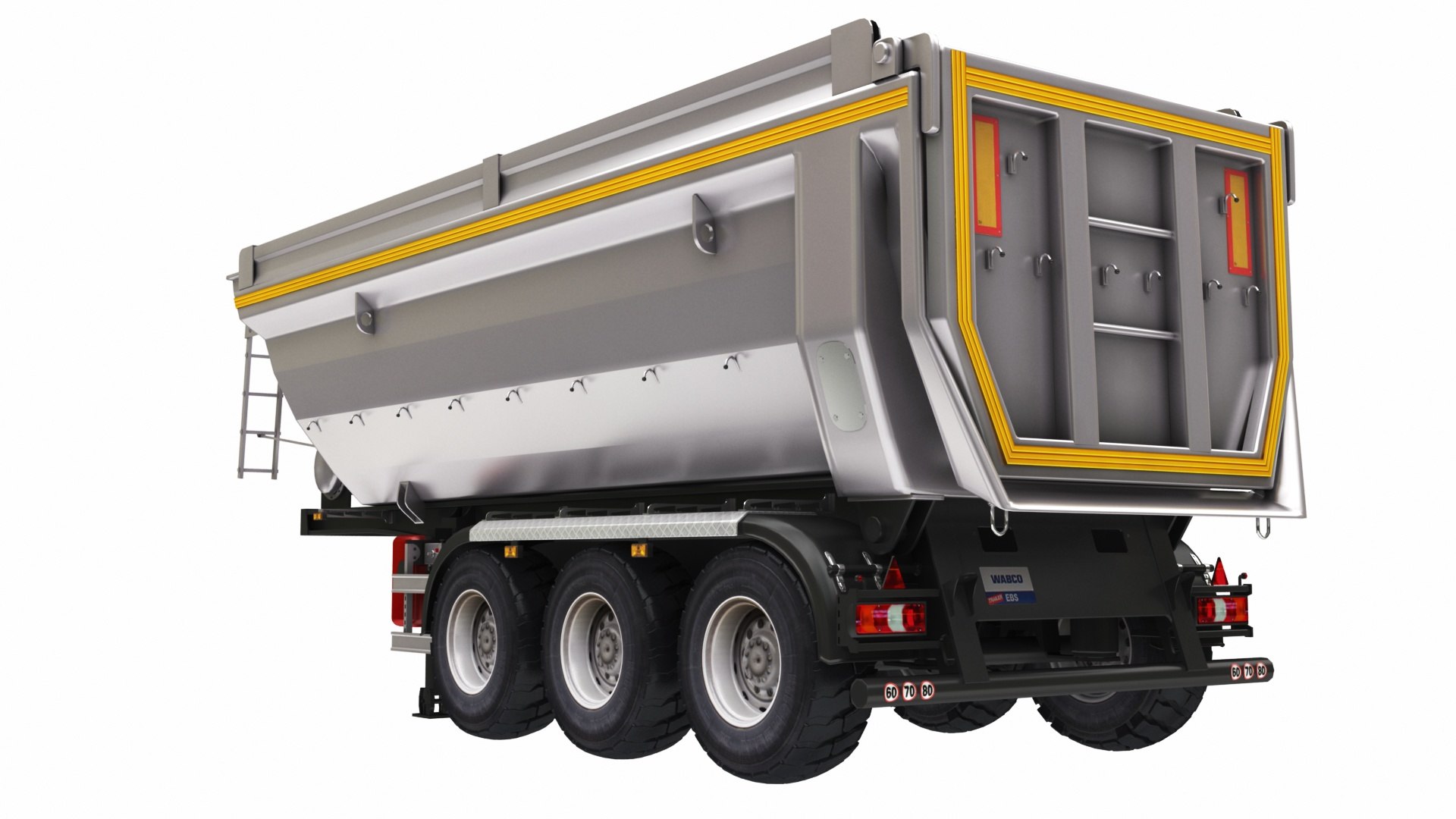 Semi dump trailer model - TurboSquid 1524346