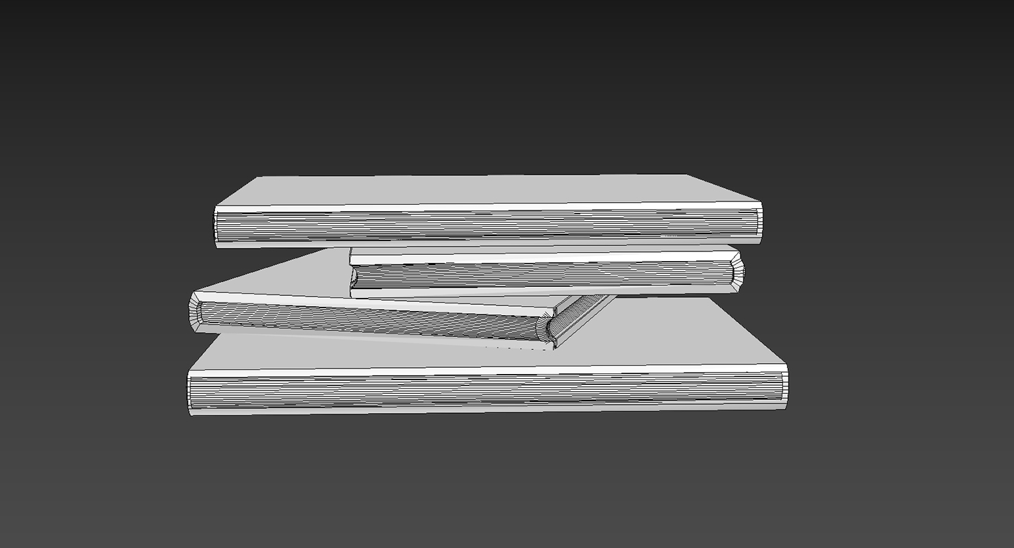 Books pile 3D model - TurboSquid 1524623