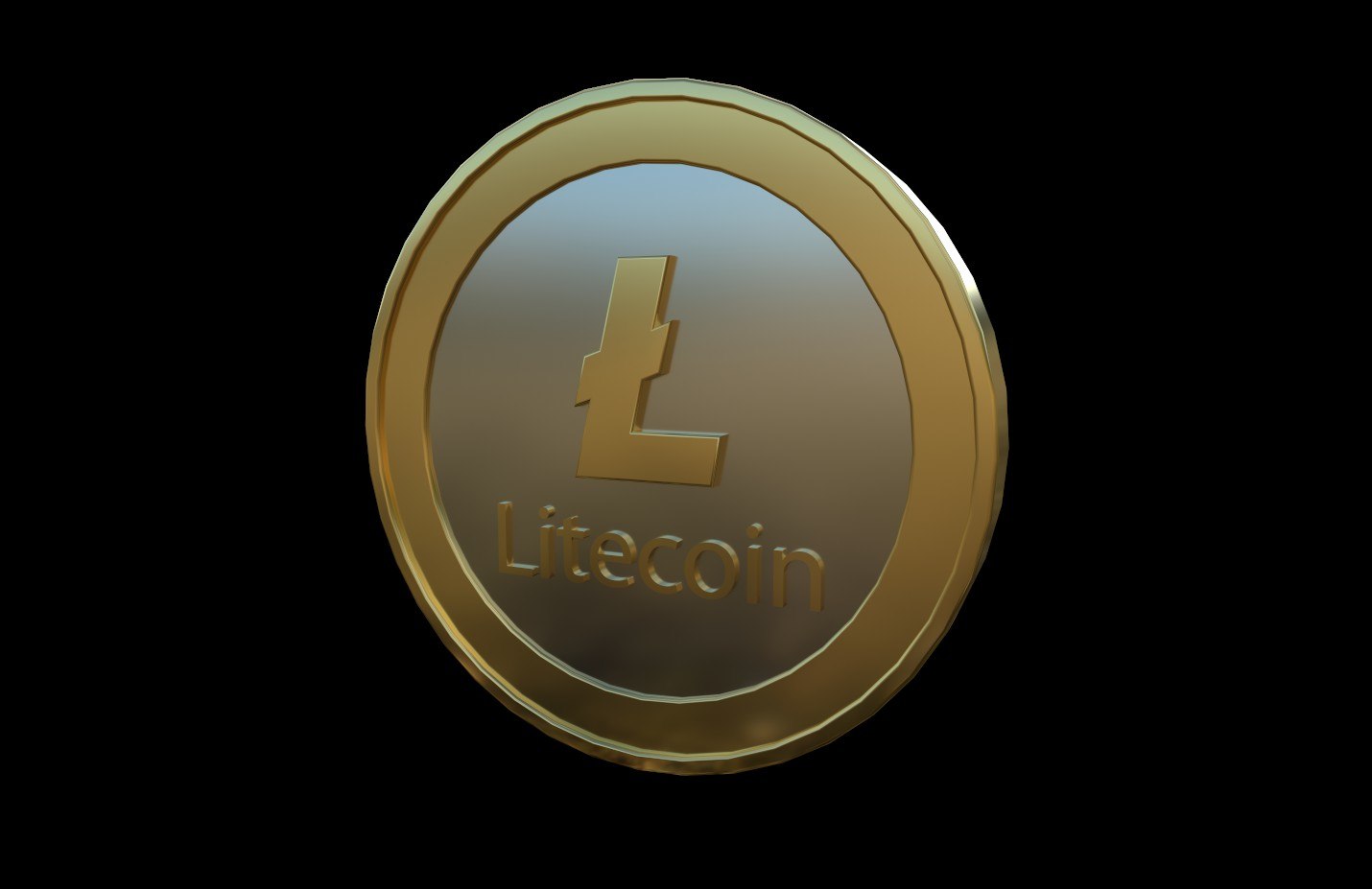 Litecoin cryptocurrency model - TurboSquid 1302496