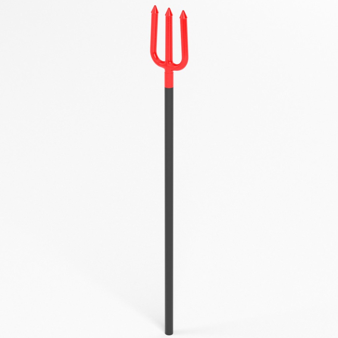 Devil pitchfork toy model - TurboSquid 1524889