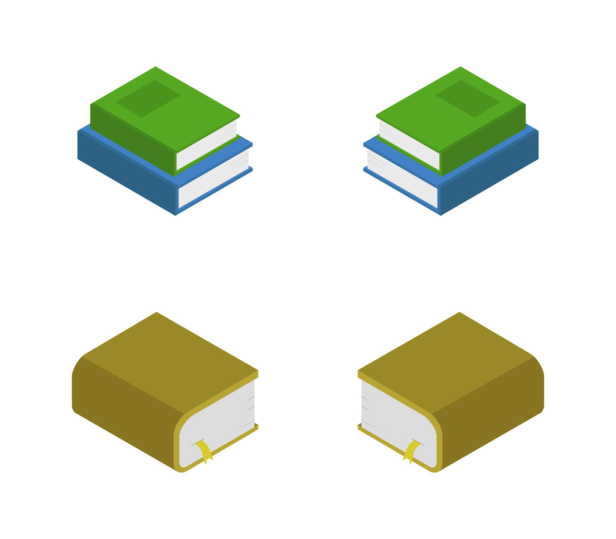 Shapes Encapsulated Postscript isometric book vector