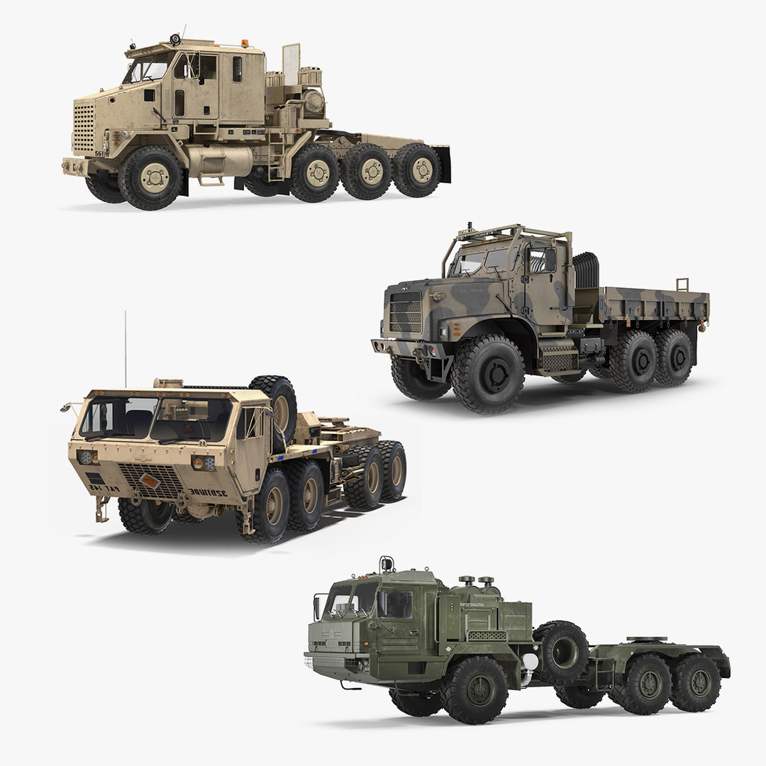 3D model military trucks 2 collction - TurboSquid 1525560