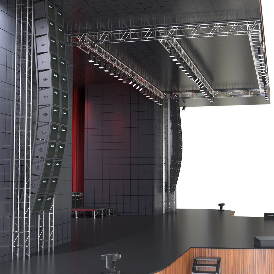 Theater stage 3D model - TurboSquid 1525336