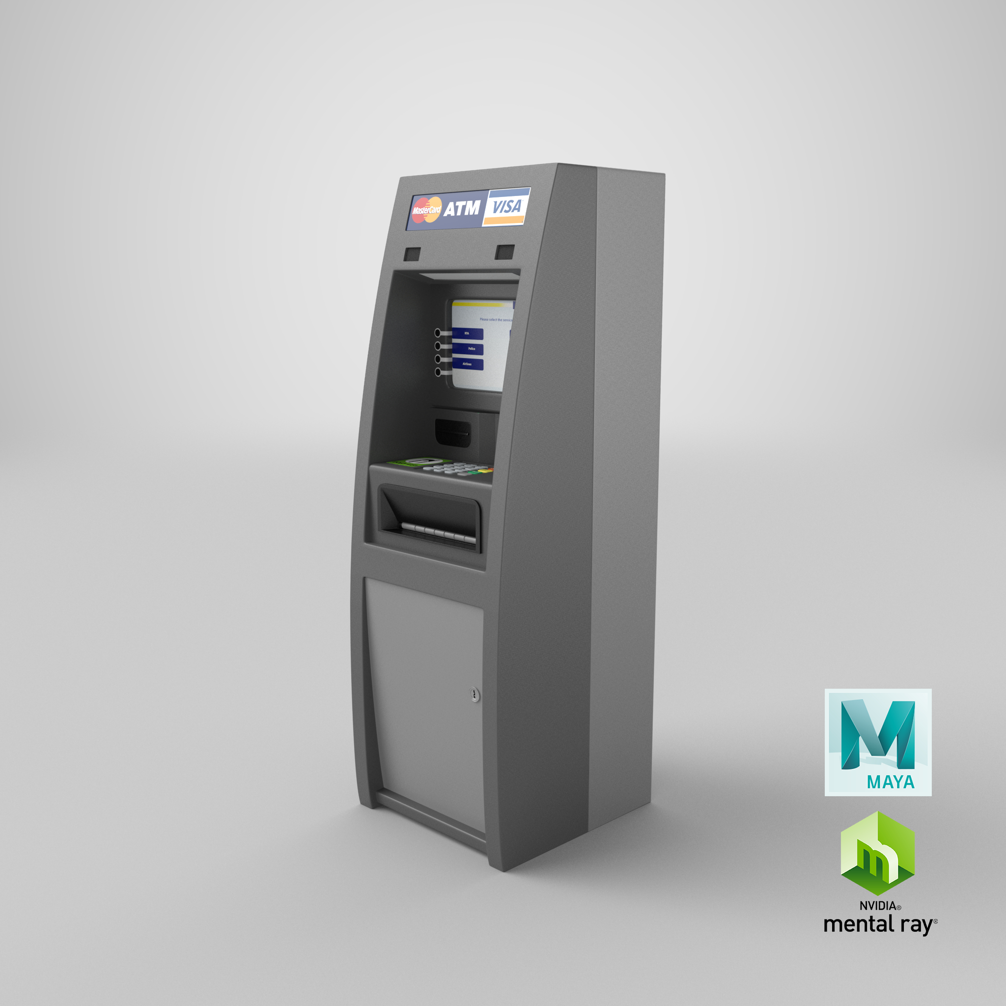 3D real atm machine - TurboSquid 1515426