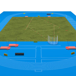 Running Track 3D Models for Download | TurboSquid