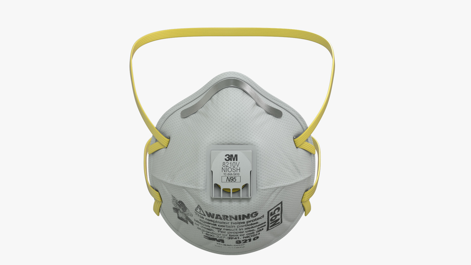 N95 particulate respirator mask 3D model - TurboSquid 1525624