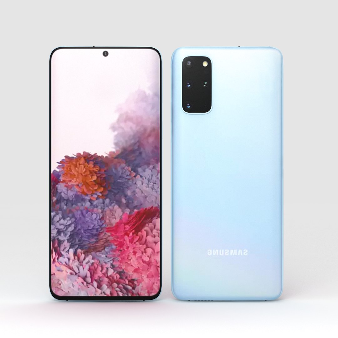 Samsung s20 cloud blue 3D model - TurboSquid 1525830