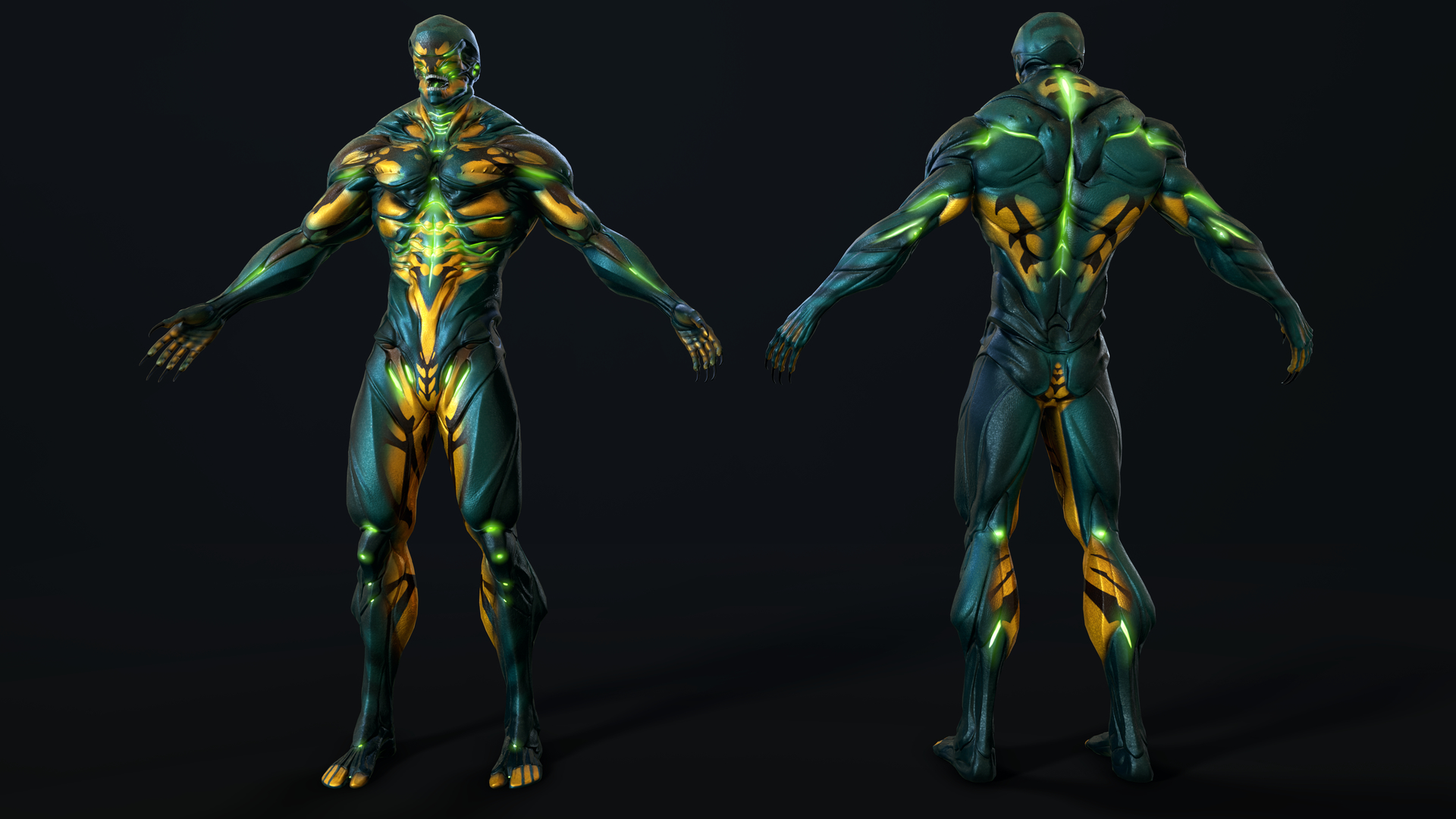 3D heavy bio mutant model - TurboSquid 1526000